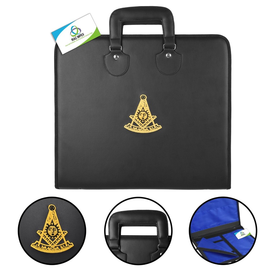 Masonic Regalia Soft Apron Carrying Case Past master Case Embroidered ...
