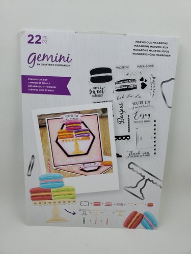 Crafters Companion Layering Cookies Marvelous Macarons Stamp & Die Set ...