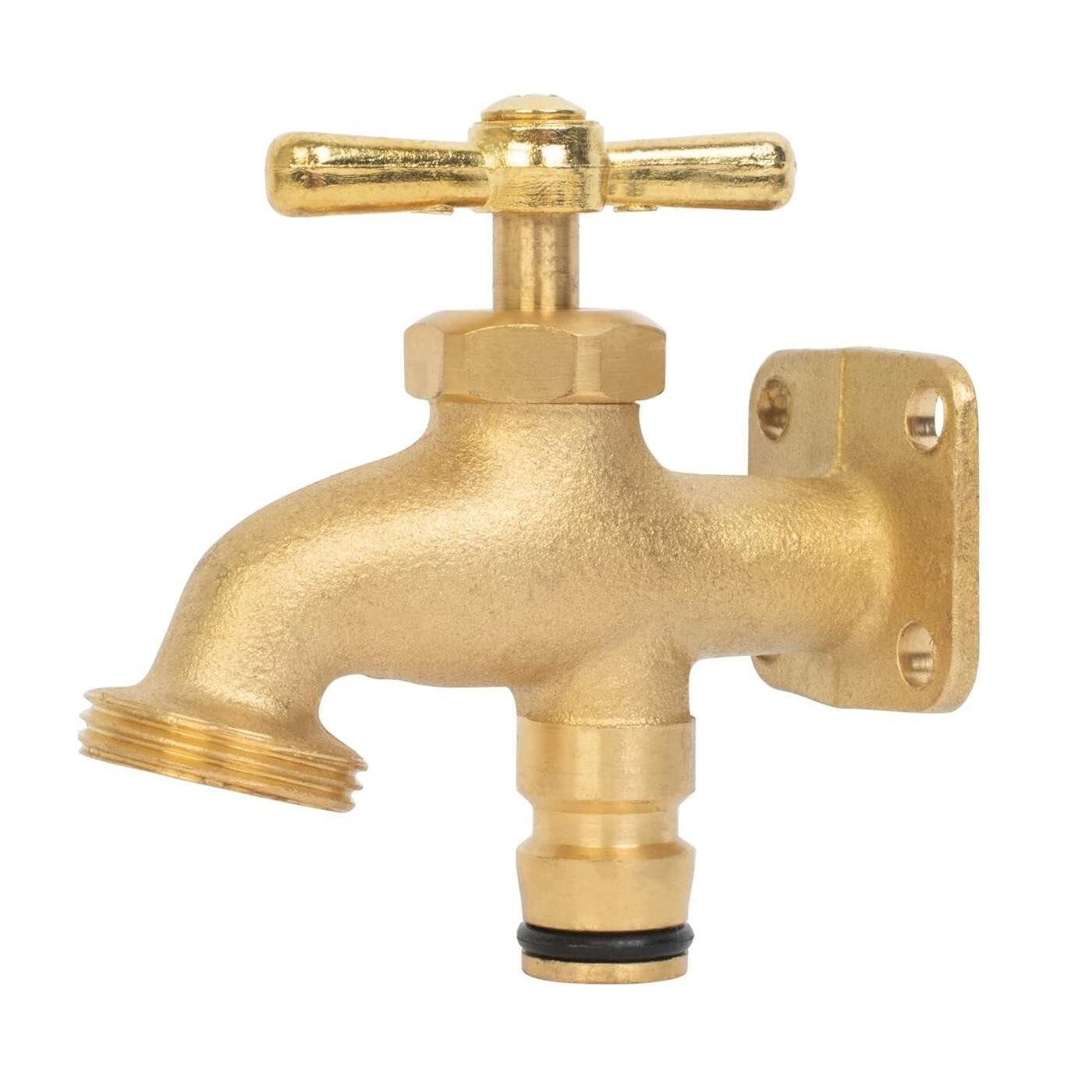 Brass Outdoor Tap With Adaptor Easy Install Anywhere Durable Wall ...