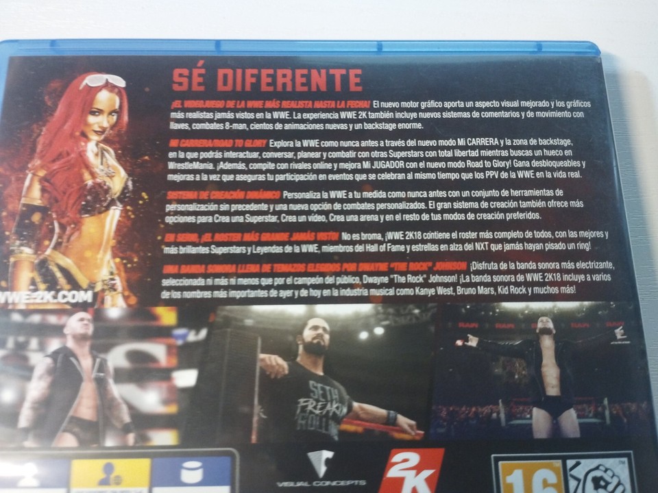 W2K18 WWE 2K Sports - Game PlayStation 4 PS4 Sony 2T | eBay
