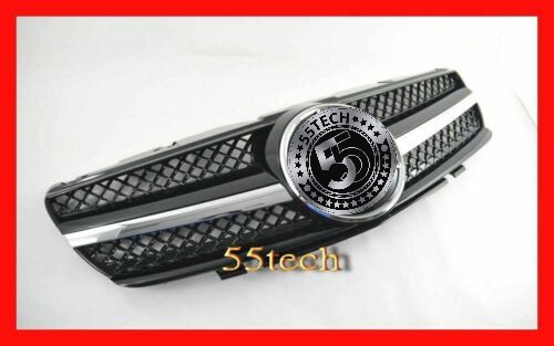 55tech R230 SL500 SL600 SL55 2003 2005 2004 2006 Grille Grill Black AMG ...
