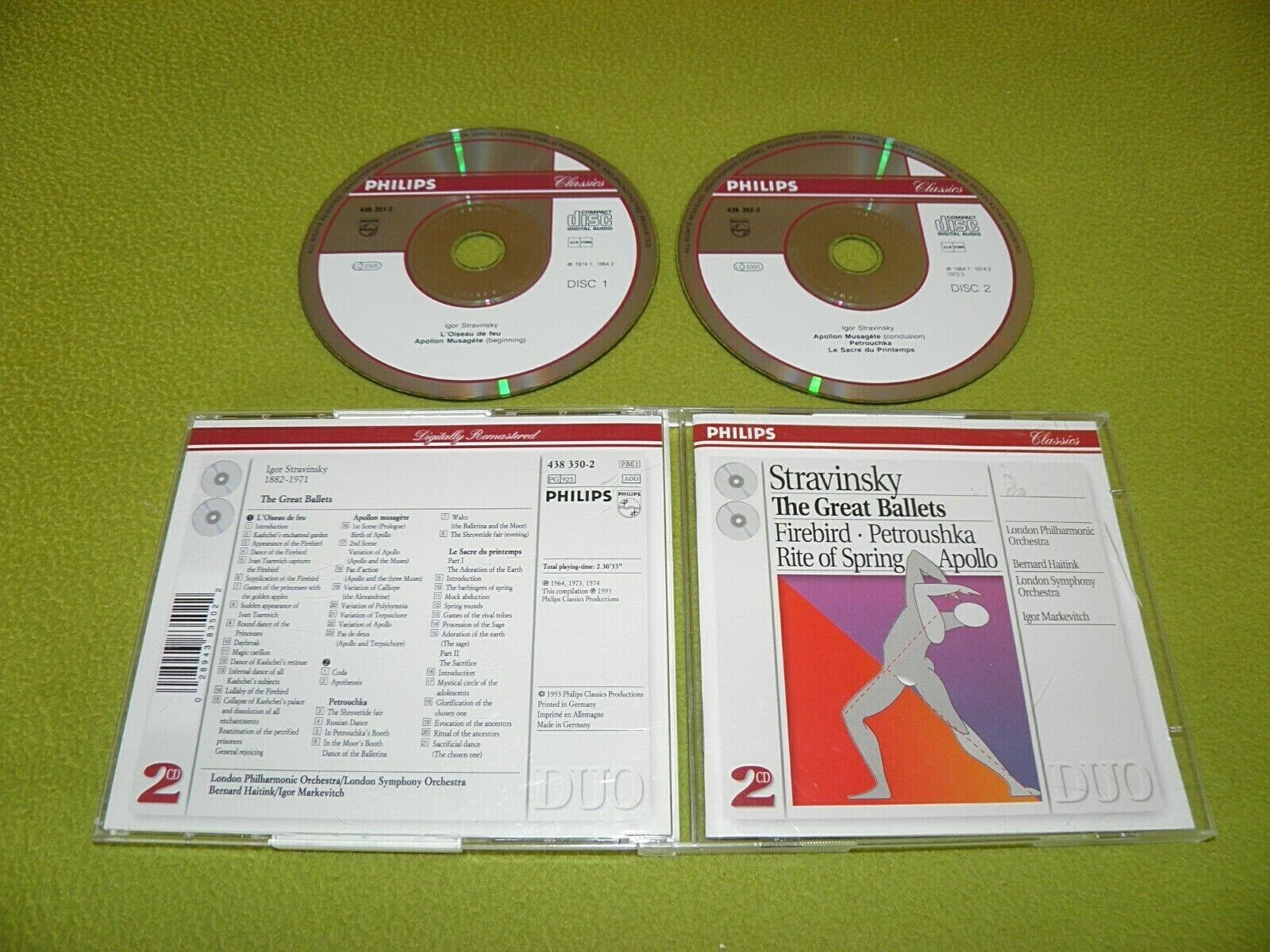Stravinsky Great Ballets - Haitink / Markevitch 1993 Philips 2xCD NM Remastered | eBay