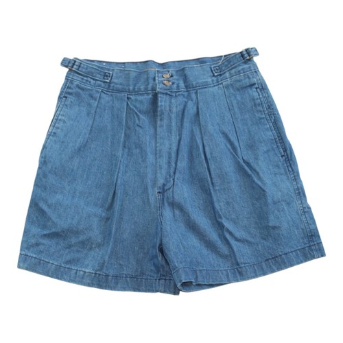 VTG New Ruff Hewn Pleated Front Badminton Style Shorts Men's 34 Blue ...