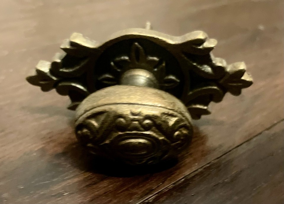Antique Brass Drawer Pulls Hardware Furniture Vintage Cabinet Door Knobs Metal | eBay
