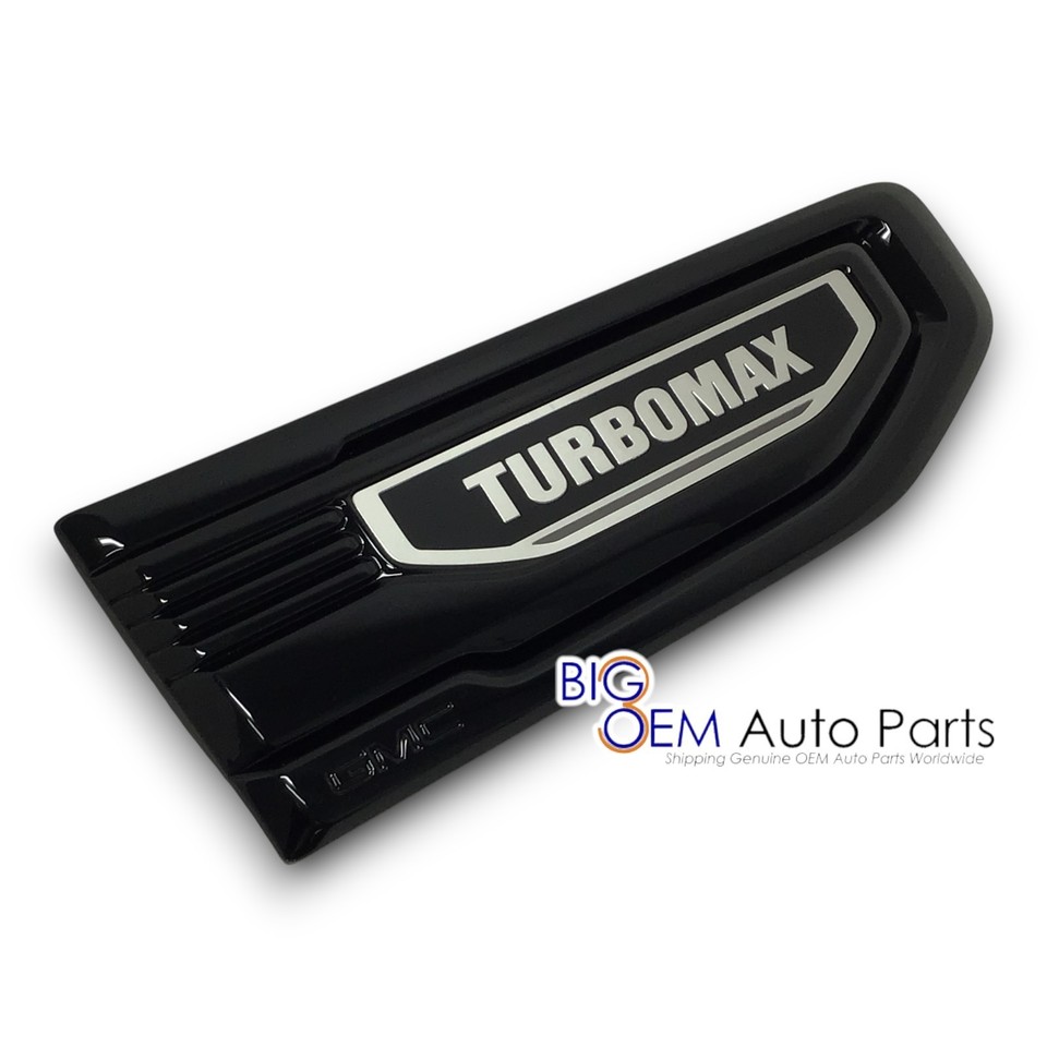 OEM new 2023-2026 GMC Sierra TURBOMAX Passenger Fender Vent Gloss Black ...
