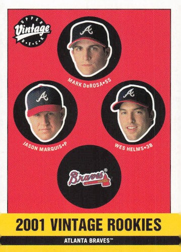2001 Upper Deck Vintage #356 Mark DeRosa / Jason Marquis / Wes Helms | eBay