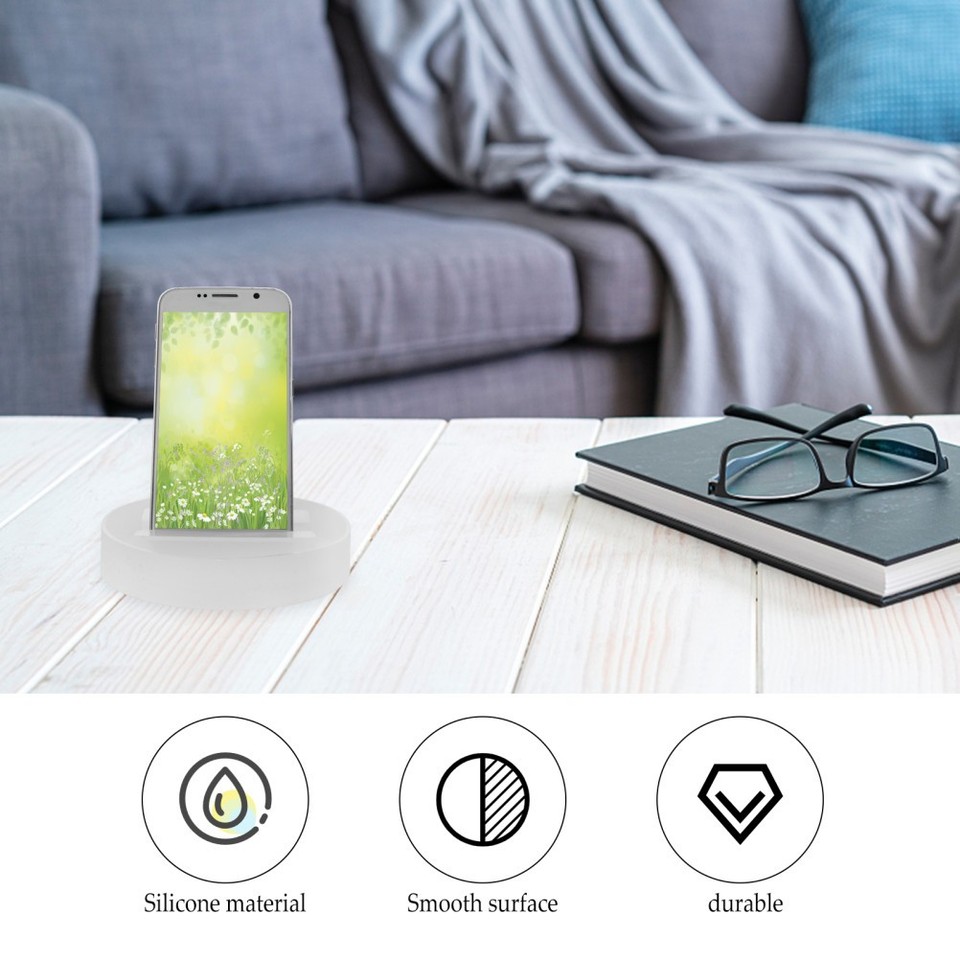 1 PZ Silicone Phone Phone Stampo Round Coaster Stampo Stampo Stampo ...