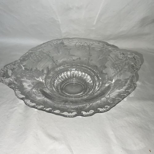 Vintage Cambridge Glass Bowl “Elaine” Pattern Bonbon Dish 9” Wide 1930 ...