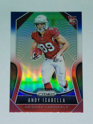 Andy Isabella 2019 Panini Prizm #349 Rookie Red White & Blue Prizm ...
