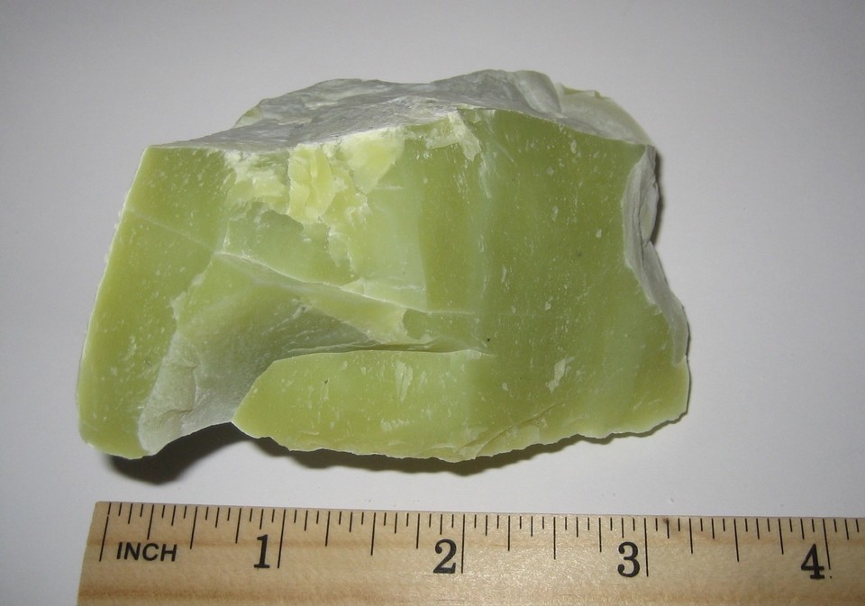 3.3" BEAUTIFUL RARE NATURAL ROUGH HEALERITE SILICATED SERPENTINE STONE ...