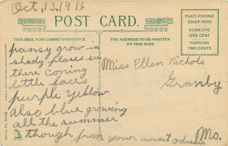 "On The Night Of Halloween" Poem. Postcard. Girl On Jack-O-Lantern ...