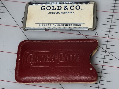 Gold's Department Store Metal Credit Charge Plate - Lincoln NE | eBay