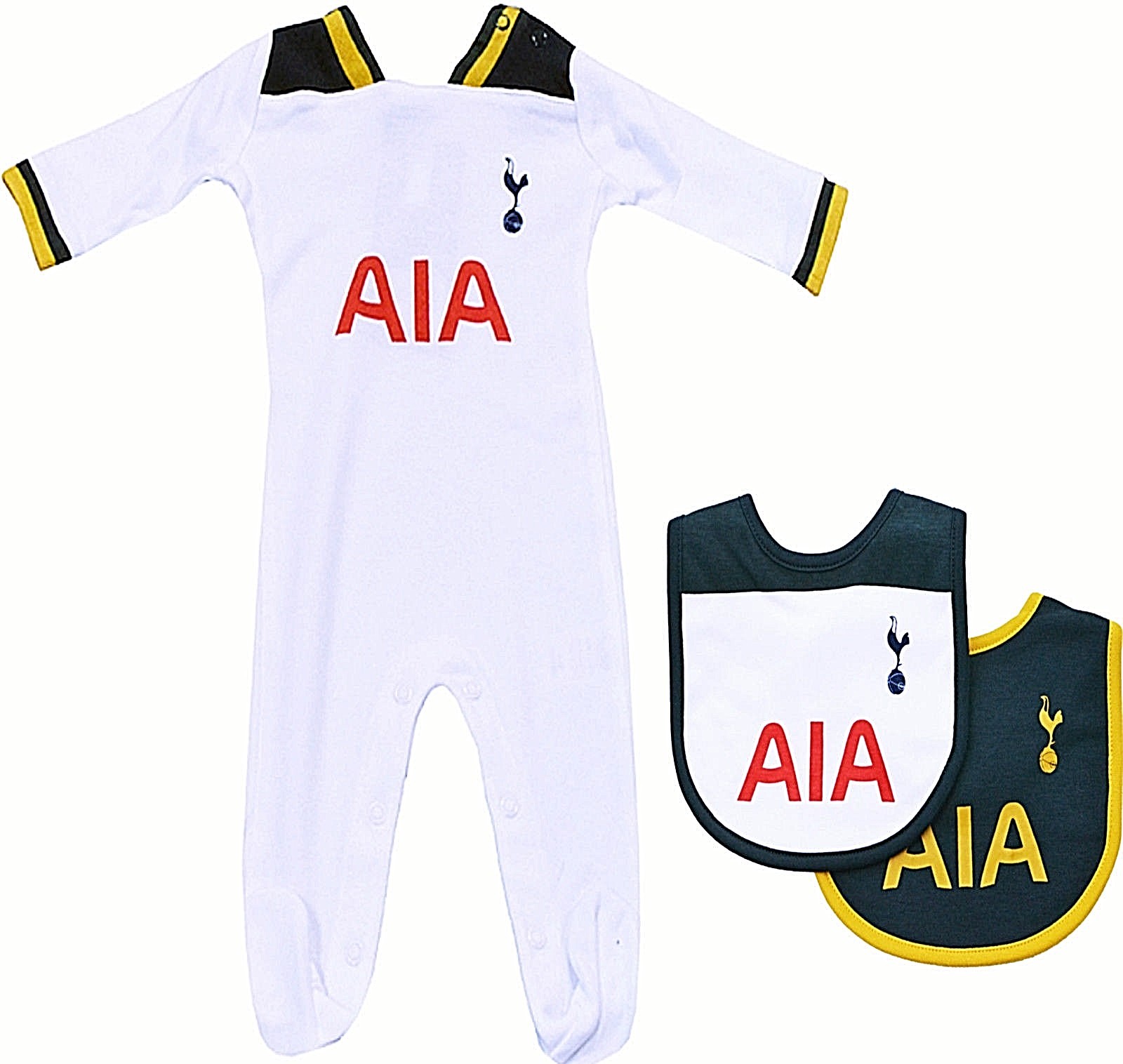 TOTTENHAM HOTSPUR FC SPURS BABIES PRAM PLAY SLEEP SUIT BABY GROW ...