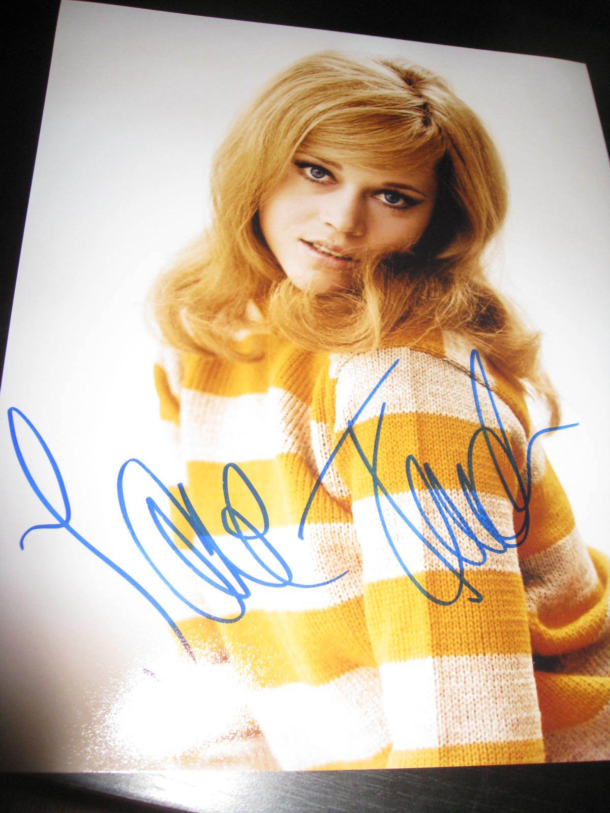 JANE FONDA SIGNED AUTOGRAPH 8x10 PHOTO VINTAGE SHOT PROMO IN PERSON COA ...