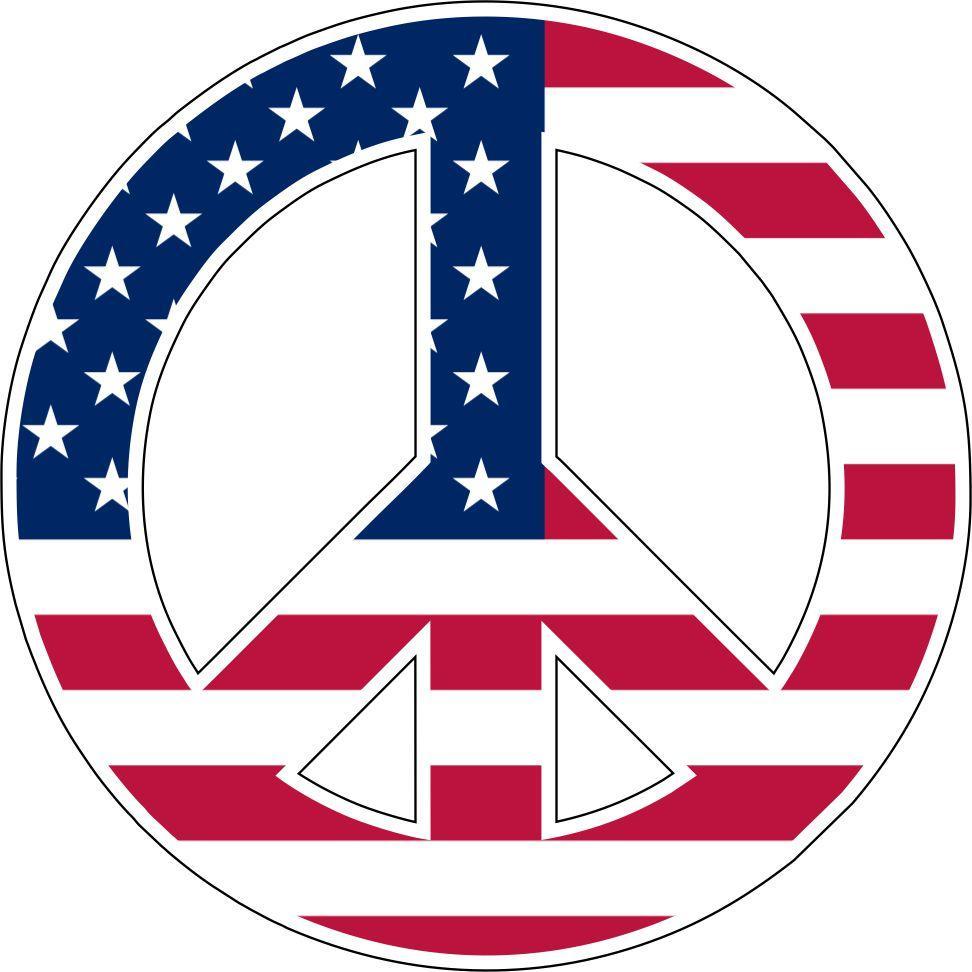 Sticker Car Motorcycle Peace Love Hippie USA Flag United States | eBay