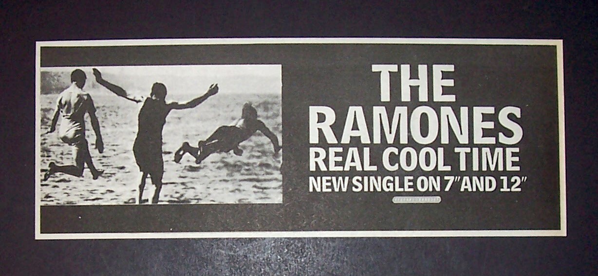 Ramones Real Cool Time 1987 Small Poster Type Ad, Promo Advert (Punk ...
