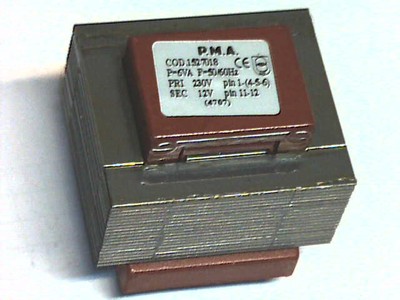 Printtrafo prim. 230V sek 12V 6VA P.M.A. 1527018 Transformer ...