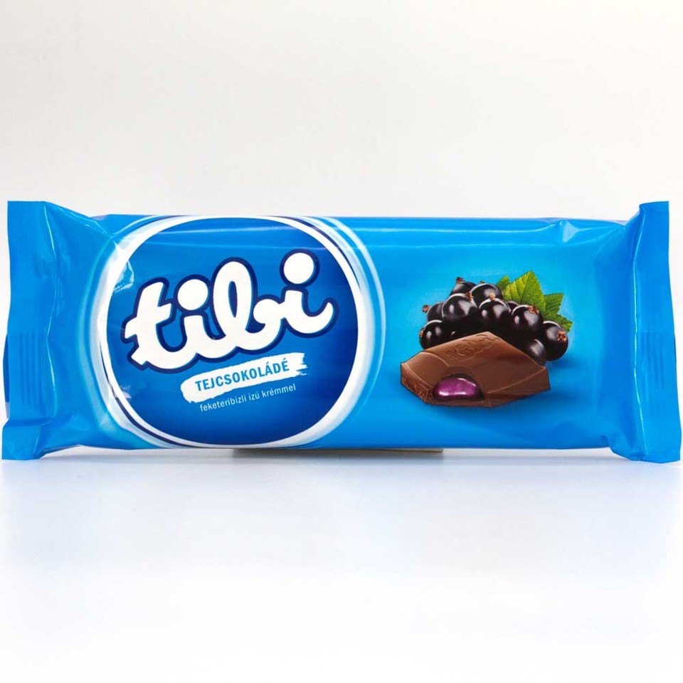 Hungarian Tibi Csoki - Milk Chocolate Bar with Black Currant Cream - 10 ...