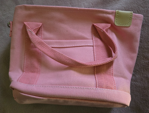 Zippered Tote Bag with Multiple Pockets/Handbag Pink with Removable ...