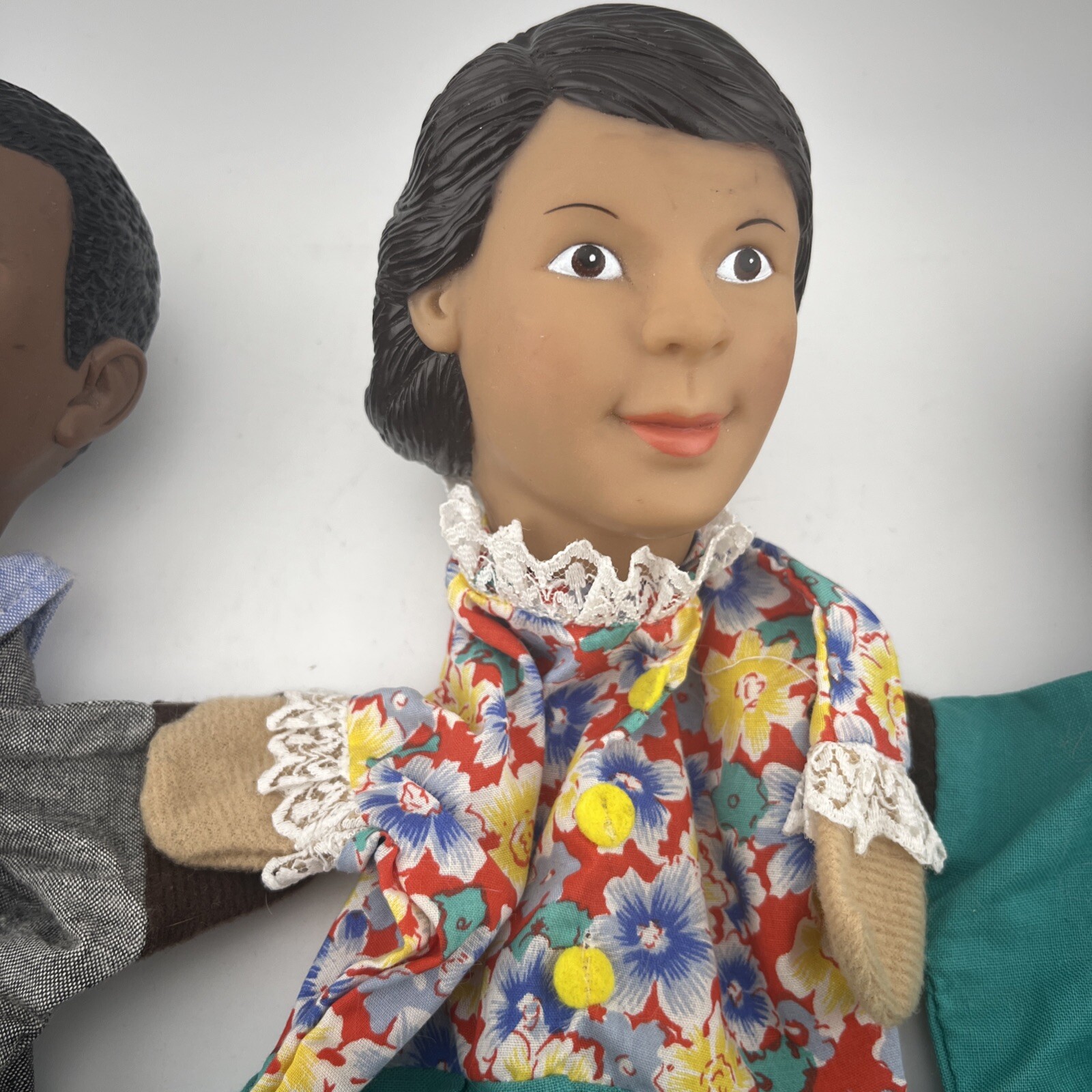 Vintage Learning Resources African American Brown Hand Puppet Rubber ...