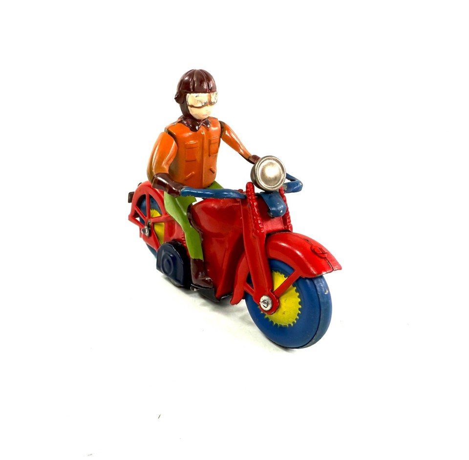 OCCUPIED JAPAN 4 ½” UNBRANDED TIN FRICTION MOTORCYCLE W/RIDER | eBay