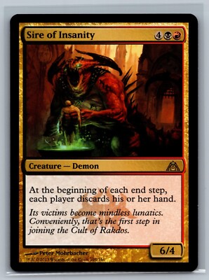 Magic The Gathering Dragon's Maze Sire of Insanity #104/156 MTG TCG CCG ...