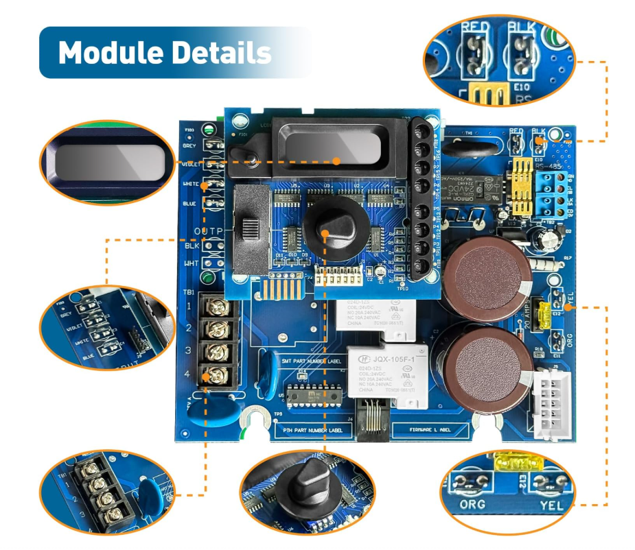 2025 Version GLX-PCB-RITE Main Circuit Board & GLX-PCB-DSP Display ...