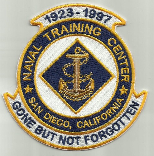 US NAVY BASE PATCH, NAVY TRAINING CENTER, SAN DIEGO, CA. GONE BUT NOT ...