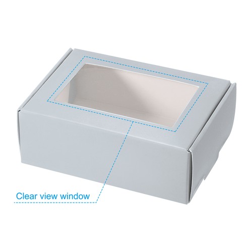 3.3x2.4x1.2" Paper Soap Box with Window, 20 Pack Soap Boxes Rectangle ...