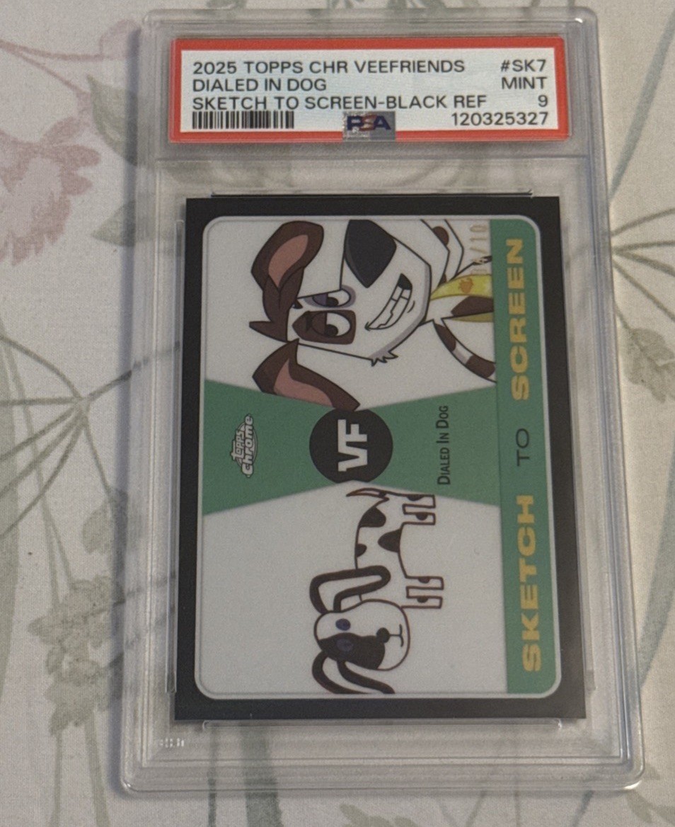 Dialed In Dog 2025 Topps Chrome VeeFriends #MSS-31 Manga Speckle - Orange Speckle /25 Price ...