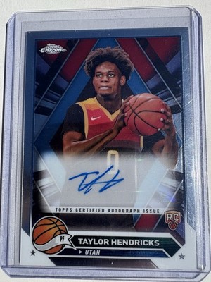 2024 Topps Chrome Taylor Hendricks Rookie Autograph Card CG-TAH | eBay