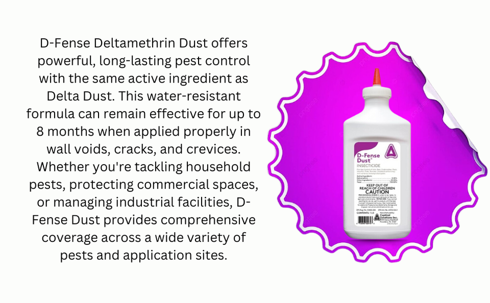 1 LB D-fense Insecticide Dust & Bellow Puffer Duster Control Bees ...