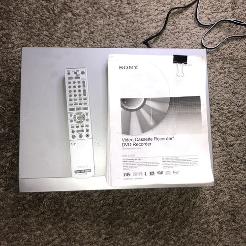 Sony RDR VX500 VCR VHS DVD Player Dubbing Recorder W/ Remote Tested ...