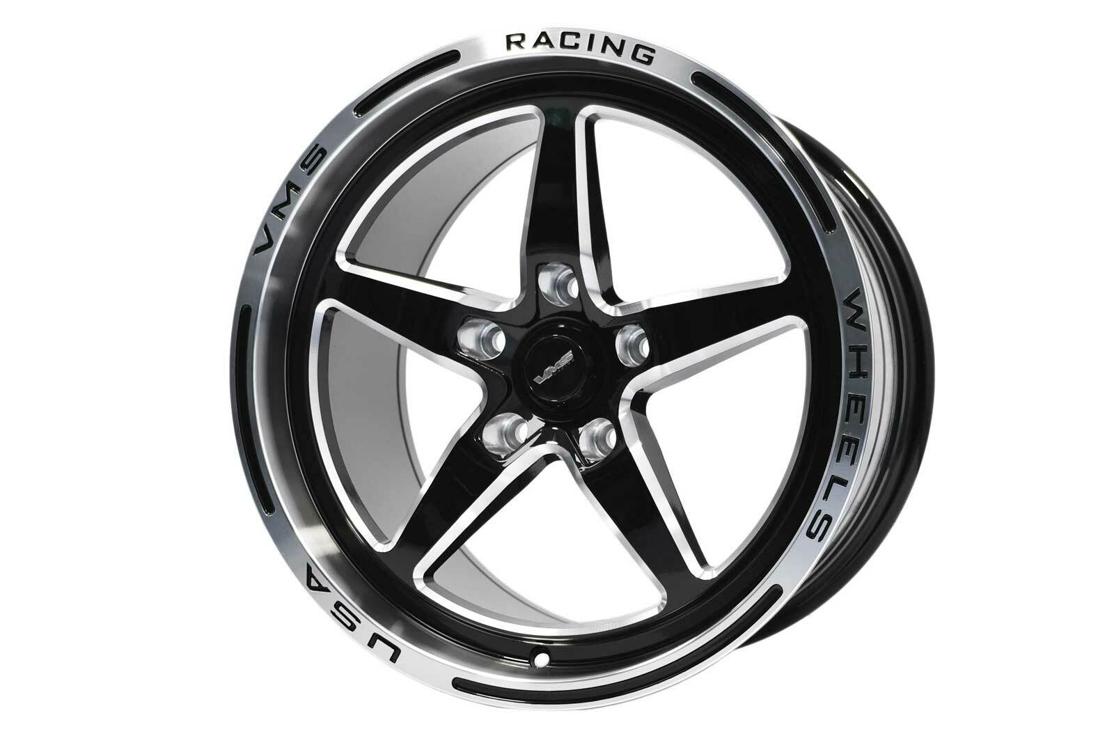 2 VMS RACING V-STAR DRAG RACE RIMS WHEELS POLISH 17x10 FOR 08+ DODGE ...
