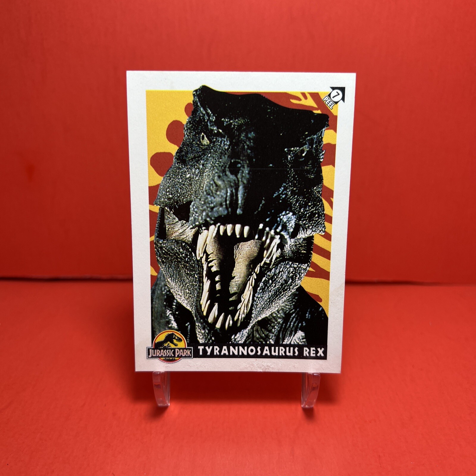 1993 Topps Jurassic Park Stickers Tyrannosaurus Rex #7 VG🦄 | eBay