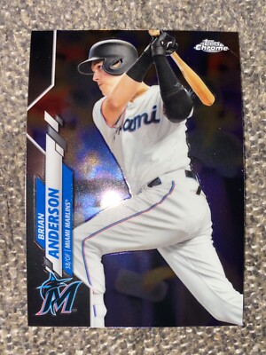 2020 Topps Chrome #146 Marlins Brian Anderson Baseball Card | eBay
