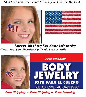 REPUBLICAN POLITICAL PRESIDENTIAL ELECTION body face jewelry Temporary ...