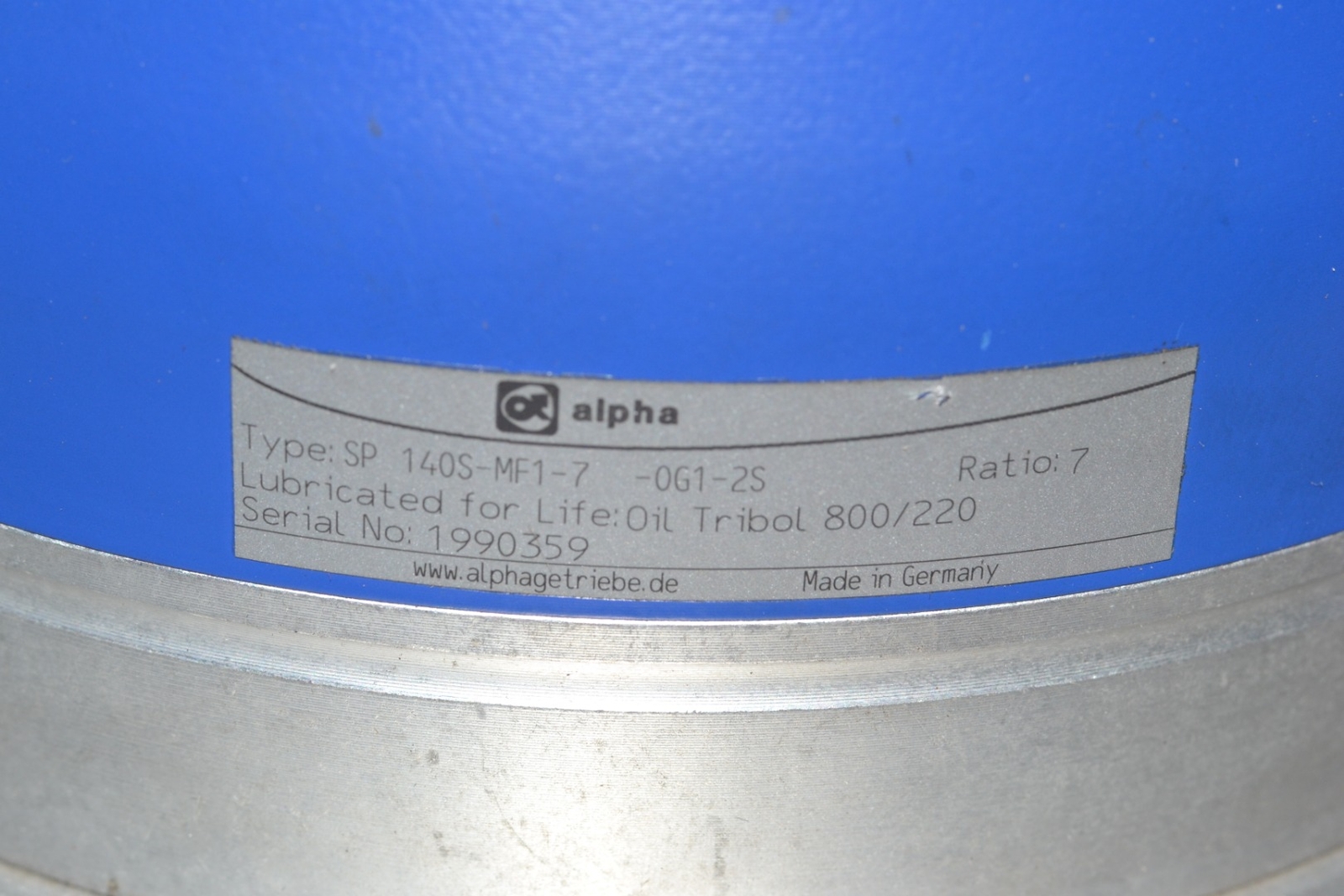 WITTENSTEIN ALPHA SP140S-MF1-70G1-2S PLANETARY GEAR REDUCER GEARBOX 7:1 ...