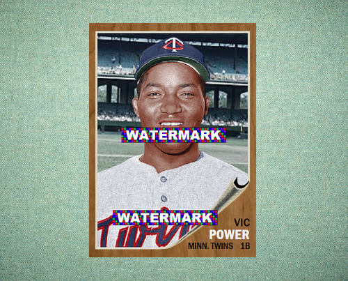 Vic Power Minnesota Twins 1962 Style Custom Baseball Art Card | eBay