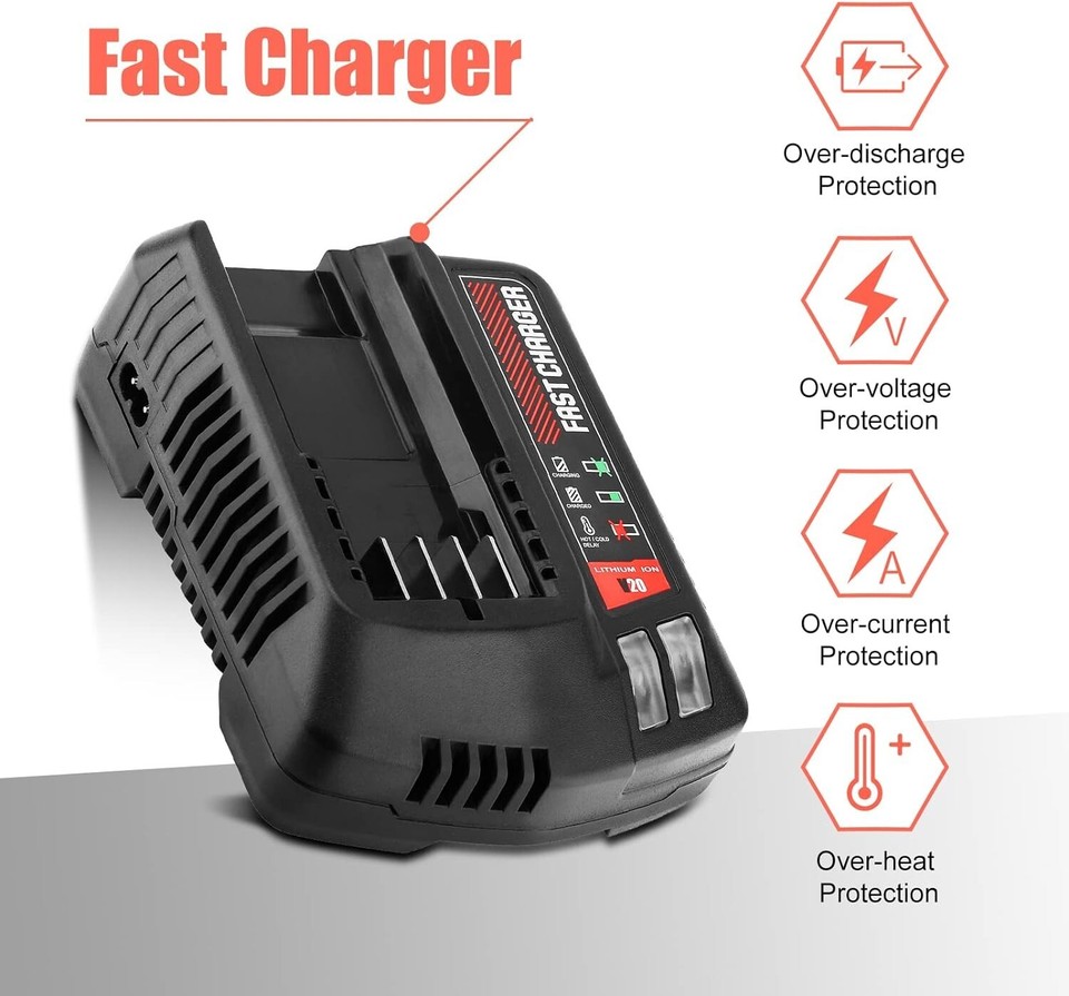 2PACK 20Volt For Craftsman V20 3.6Ah Li-ion Battery CMCB204 CMCB202 ...