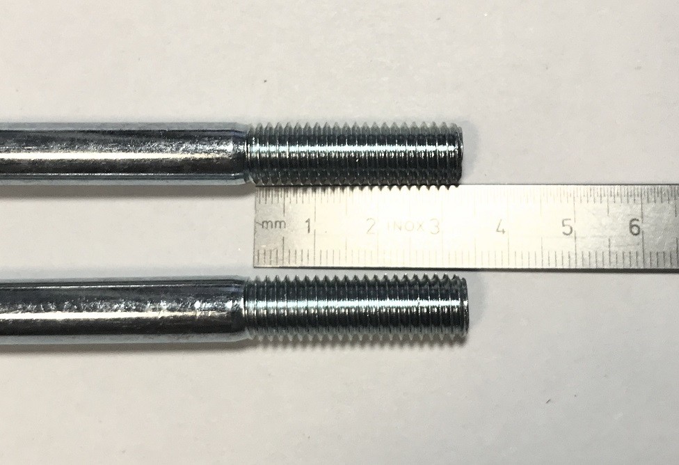 5 Stück Schraube DIN 931 M10x160 10.9 verzinkt + Mutter DIN 985 M10 ...