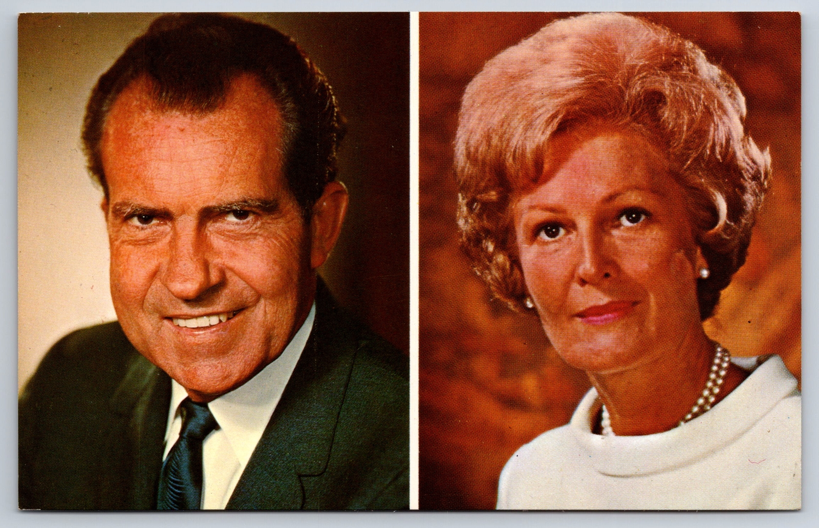 Postcard- PORTRAITS OF PRESIDENT AND MRS RICHARD M NIXON | eBay