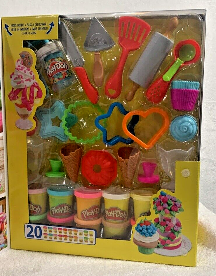 Play-Doh Kitchen Creations Great Baking Book Set 50+ pcs Toys Playset ...