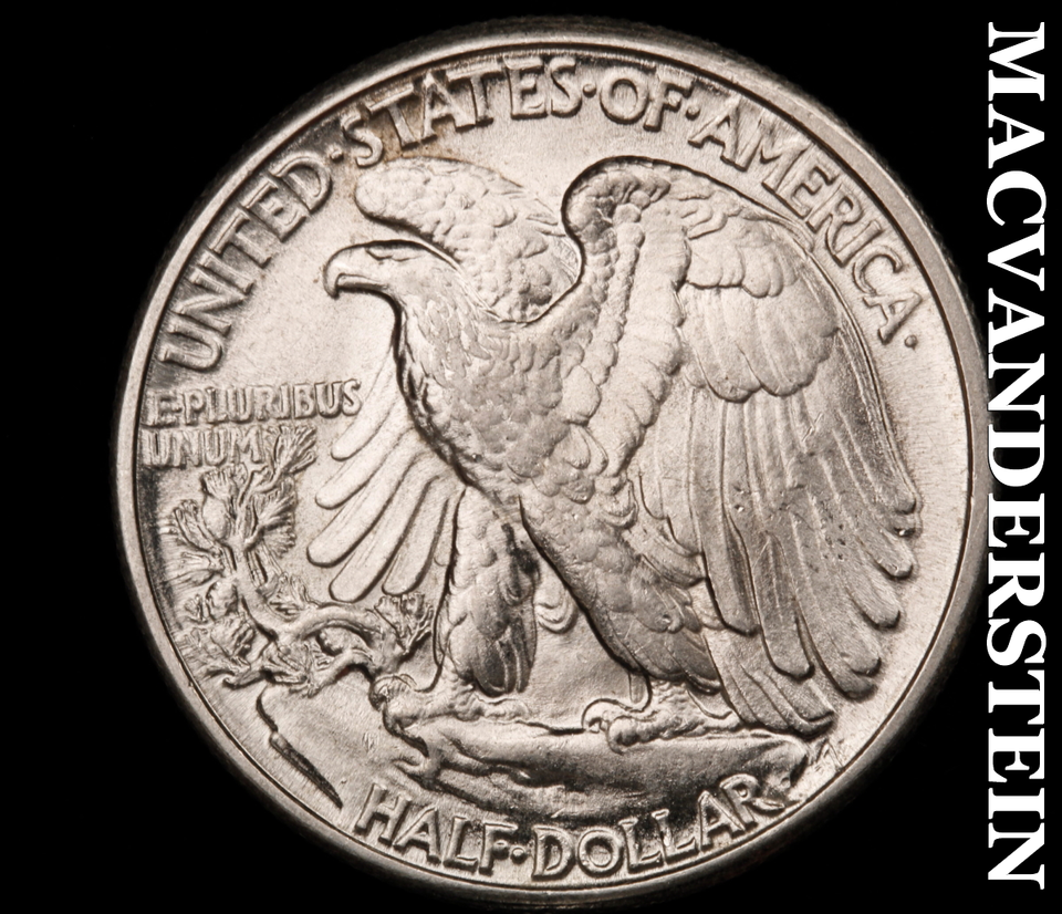 1941 Walking Liberty Half Dollar - Choice Gem Brilliant Unc Lustrous # ...