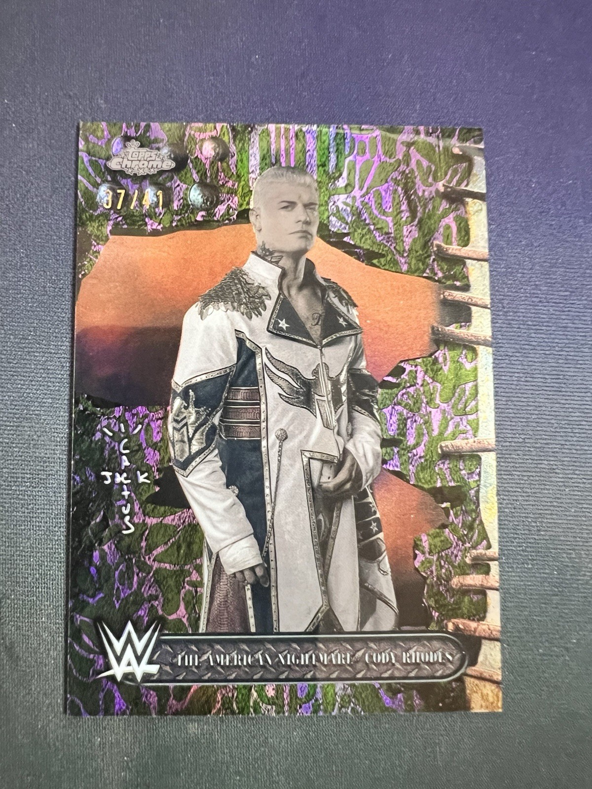 Cody Rhodes 2025 Topps Chrome WWE Cactus Jack x Wrestlemania #CCA-25 ...