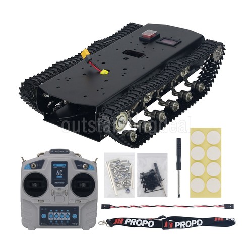 TS700 Tracked Robot Chassis Robot Tank Chassis Metal Track Kit Remote Control | eBay