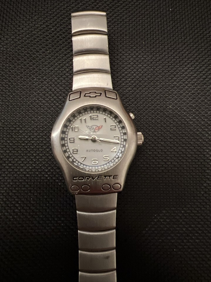 Vintage Ladies Chevy CORVETTE Car Watch Women’s Wristwatch, AUTOGLO ...