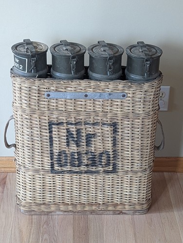 ***RARE*** Nr 0830 German Wicker Artillery Shell Basket EMPTY ...