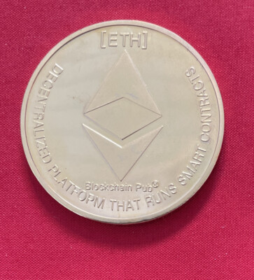 1x Gold Ethereum Coins Commemorative 2020 Collectors Gold Plated ETH ...