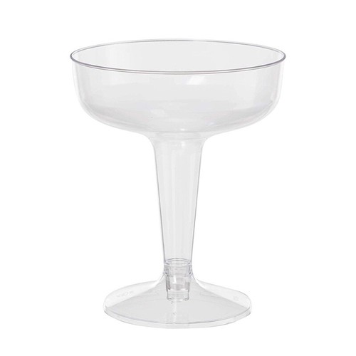 6PCS 120ML Wedding Party Plastic Wine Champagne Flute Disposable Clear ...